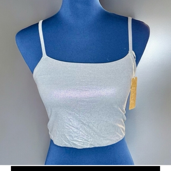 SKIMS | Tops | Rare Skims Silver Open Back Cami Nwt | Poshmark
